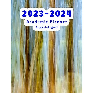 Academic Planner 2023-2024: Simple 13 month, 2 Page to Month Planner for Students and Teachers, August to August, 8.5"x11"