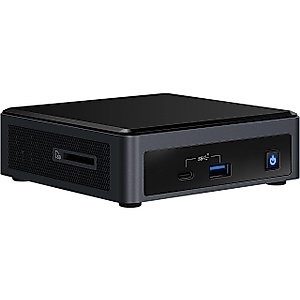Intel NUC 10 NUC10i7FNKN Home & Business Desktop Mini Black (Intel i7-10710U 6-Core, 8GB RAM, 256GB PCIe SSD, Integrated Graphics, WiFi, Bluetooth, 1xHDMI, SD Card, Win 10 Pro)