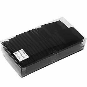 MOOCA 100 pieces of 1.5 x 2-inch plain black velvet hanging earring cards serve as earring holders and display cards for ear studs, hooks, clip earrings, and more. Made of plastic, designed to showcas