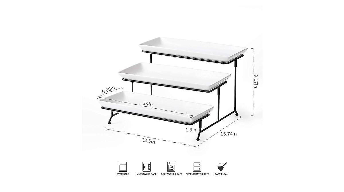 Porcelain Baking Set - 3 Tier Buffet Server