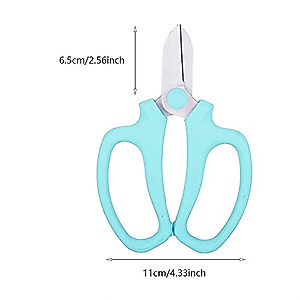 Garden Pruning Shears, High Carbon Steel Garden Pruning Shears Thick Branches Scissors Bonsai Tools Traditional Bonsai Scissors(blue)