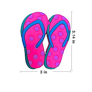 3PCS Bag Charms Compatible with Bogg Bags,Large Size Bag Insert Bag Accessories Compatible with Simply Southern Totes Charm Accessories for Beach Totes (Flip-Flops)