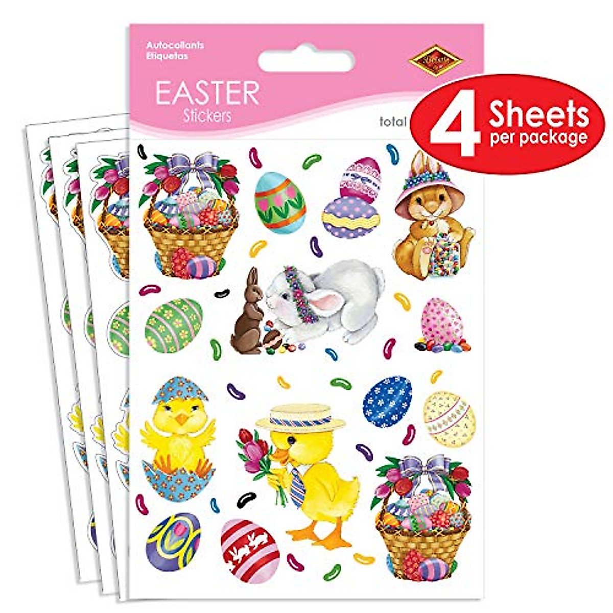 Bunny, Basket & Egg Stickers