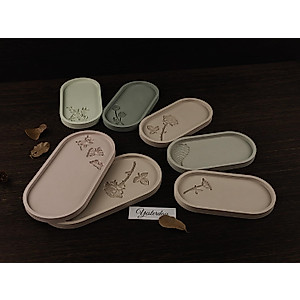 6 Set Tray Silicone Resin Mold Oval Flower Butterfly Shaped Epoxy Silicone Casting Plaster Mold Concrete Clay Tray for Cup Fruit Candy Vase Storage Holder, 3D DIY Display Decor Crafts