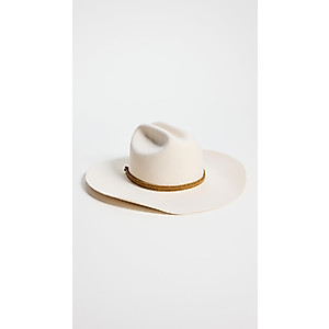 Lack of Color Women's The Ridge Felt Hat, Ivory, White, Off White, S
