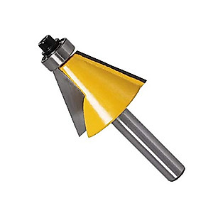 Wolfride 3Pcs Chamfer Router Bit Set 1/4 Inch Shank Bevel Router Bits 15 22.5 30 Degree