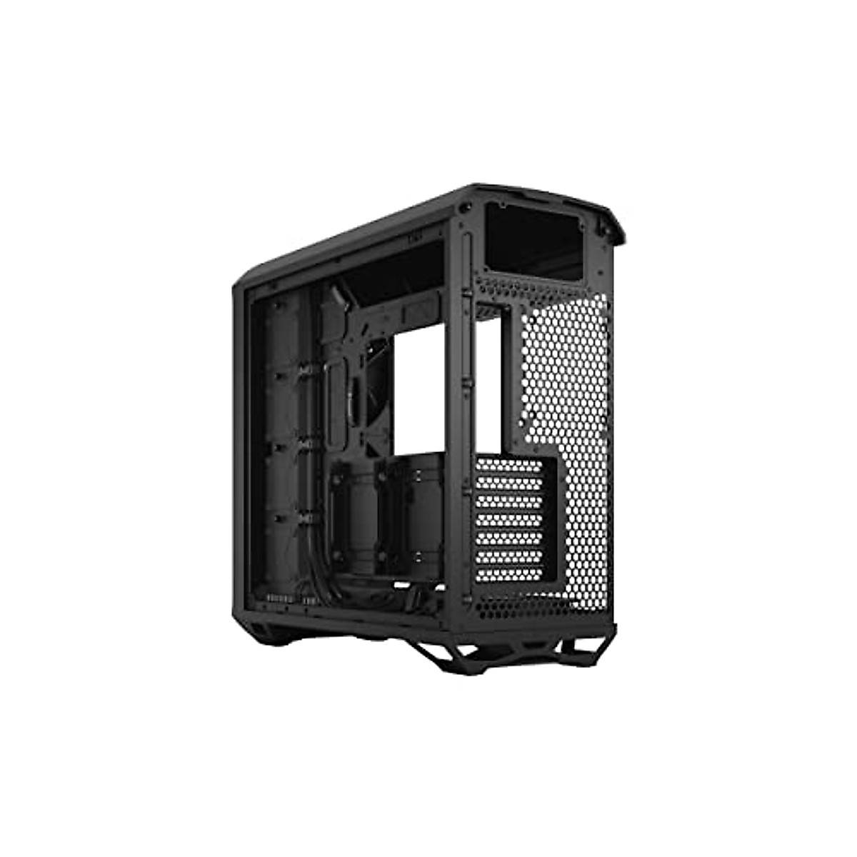 Fractal Design Torrent Black - Light Tint Tempered Glass Side Panel - Open Grille for Maximum air Intake - Two 180mm PWM and Three 140mm Fans Included - Type C - ATX Airflow Mid Tower PC Gaming Case