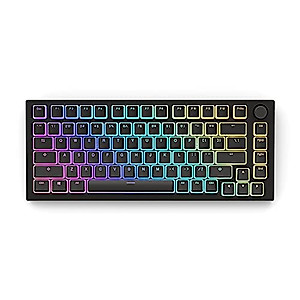 Glorious Aura V2 (Black) - PBT Pudding Keycaps for Mechanical Keyboards - ANSI (US), ISO Compatible - Supports Full Size, TKL, 75%, 60% Layouts