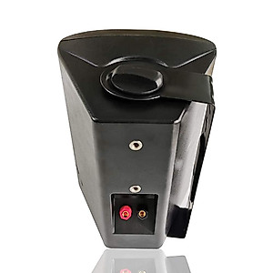 Herdio 5.25 Inch Indoor Outdoor Bluetooth Speakers Patio Waterproof Wired Wall Mount System 300 Watts (Black)