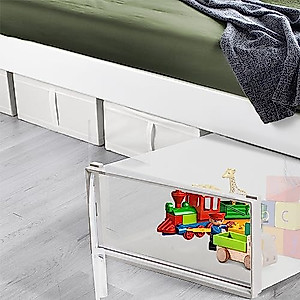 EazeHome Boot Box, Boot Storage, Boot Storage Solutions, 8 Pack Plastic Boot Storage Boxes, Stackable Storage Bins, Tall Boot Storage, Boot Storage Boxes for Tall Boots, Under Bed Boot Storage