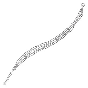 Silpada 'Graffetta' Chain Bracelet in Sterling Silver, 7" + 1"