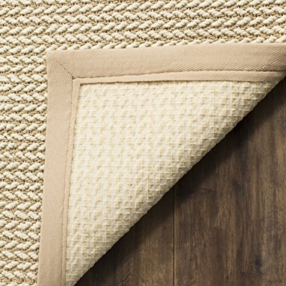 SAFAVIEH Natural Fiber Collection 9' x 12' Beige NF475B Premium Sisal Area Rug