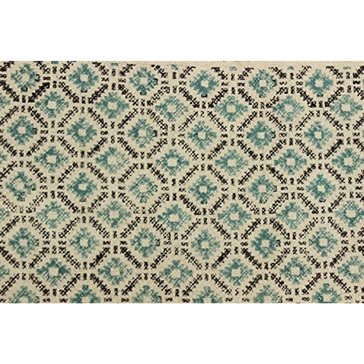 Casavani Indian Hand Made Cotton Dhurrie Geometric Gray & Black Rug Home Decorative Bohemian Kilim Rug Entryway Throw Rug Best Uses for Living Room Laundry Room Bed Room Bathroom 6x8 Feet