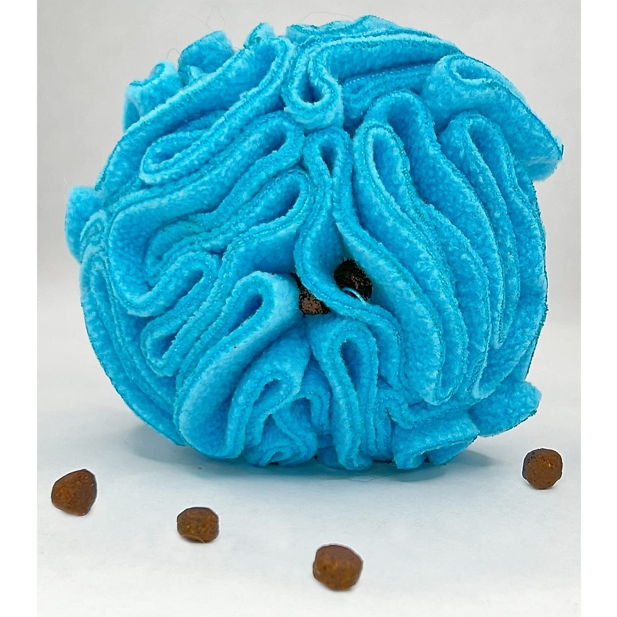 Glory To Dog Puppy and Small Breed Snuffle Interactive Foraging Dog Puzzle Ball Toy Blue