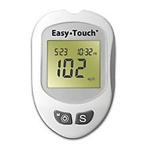 Easy Touch Diabetes Testing Kit - Easy Touch Meter, 100 Easy Touch Blood Glucose Test Strips, 100 Slight Touch Lancets 30g, Lancing Device and 100 Easy Comfort Alcohol Pads