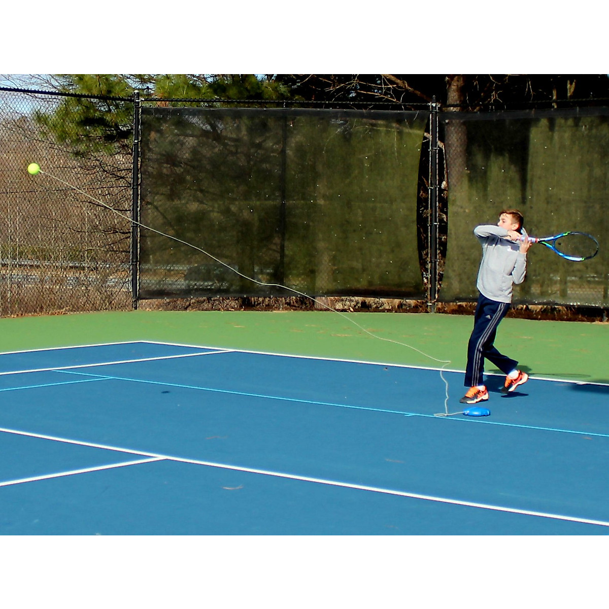 Tourna Fill & Drill Tennis Trainer, The Original Patented Water-Filled Base Tennis Trainer
