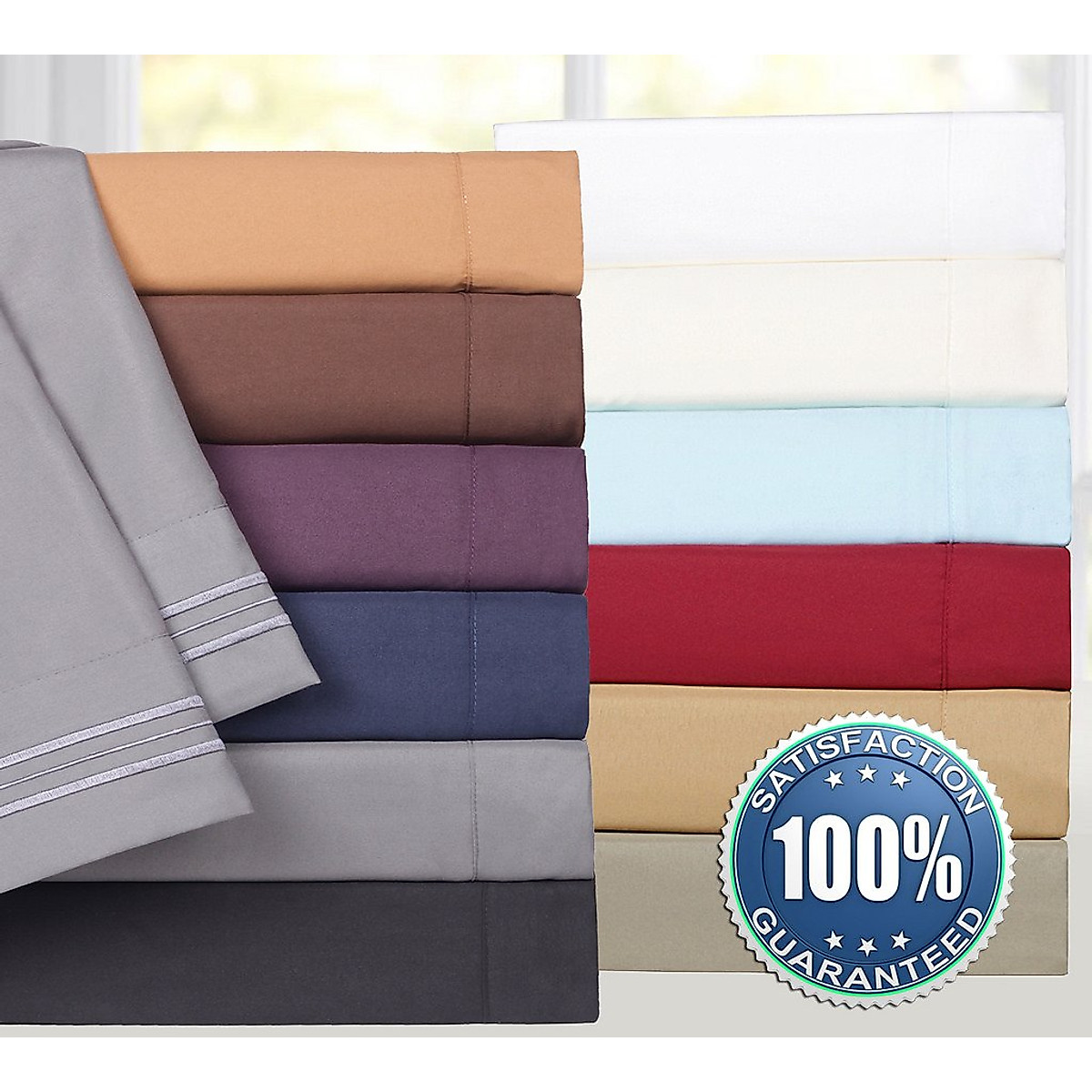 1500 Supreme Collection Queen Sheet Sets White - Luxury Hotel Bed Sheets and Pillowcase Set for Queen Mattress - Extra Soft, Elastic Corner Straps, Deep Pocket Sheets, Queen White