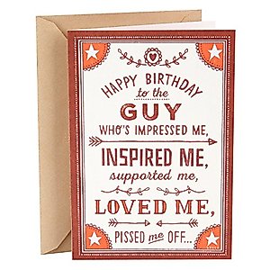 Hallmark Shoebox Funny Birthday Card for Husband (Loved Me) (349RZF1020)