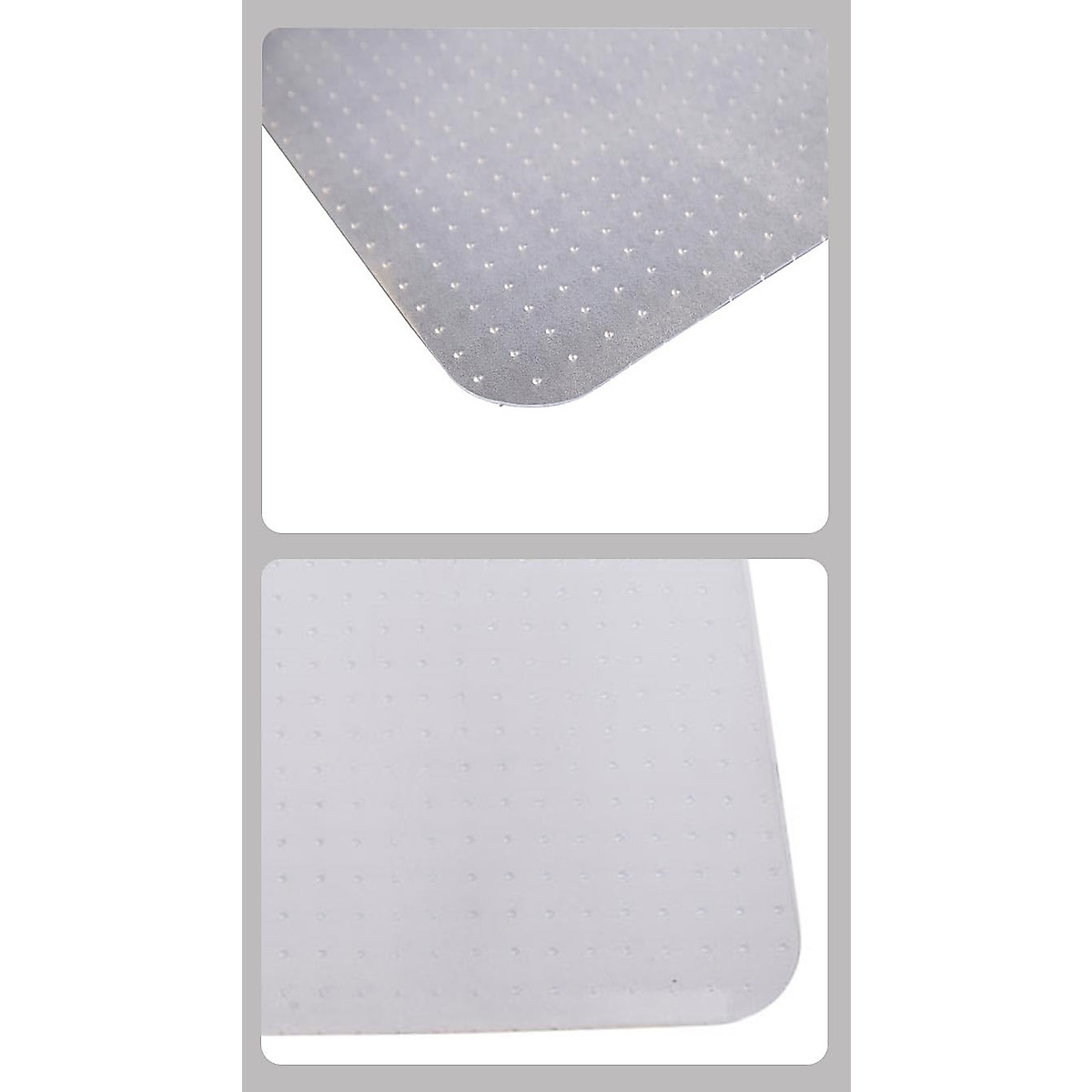Bennbari Office Chair Mat with Lip, Mat for Carpet, Pile Carpet, Desk Chair Mat for Floor, Clear (Transparent)