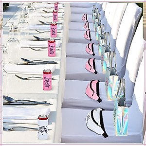 ShinyMatch 49 Pcs Cowgirl Bachelorette Party Favors Set Bachelorette Cowgirl Hats Bridesmaid Fanny Pack Can Sleeves Cowgirl Hair Ties Paisley Bandanas Heart Glasses Tote Bags for Bridal Shower