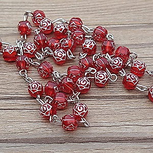 Confirmation Rosary Favor (12 PCS) Red Bead rosary
