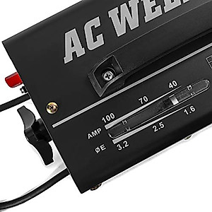 XtremepowerUS Portable 100 AMP Electric Arc Welder Soldering Welding Machine Stick Welder Mask With Accessories