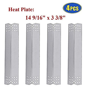 Grill Repair Kit for Nexgrill 720-0830H, 720-0783E, Kenmore 720-0830A, 122.33492410 Replacement Parts, Stainless Steel Burner Tubes, Heat Plates and Igniter Electrodes for BHG Grill 720-0783H, 4 Pack