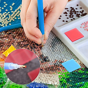 Harewu 80pcs Diamond Painting Glue Clay, Colorful Painting Clay Wax Embroidery Cross-Stitch Painting Set Tool DIY Diamond Wax Tool for Embroidery Accessories,2 x 2cm(4 Colors) (Multicoloured)