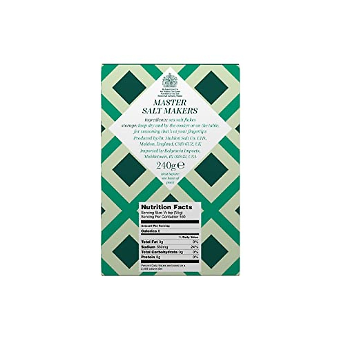 Maldon Salt, Sea Salt Flakes, 8.5 oz (240 g), Kosher, Natural, Handcrafted, Gourmet, Pyramid Crystals