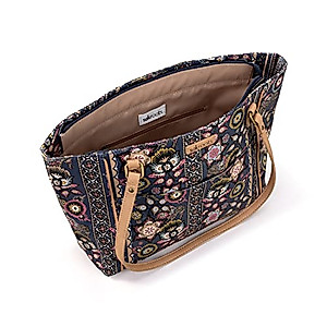 Sakroots Metro Tote Bag, Navy Tapestry World