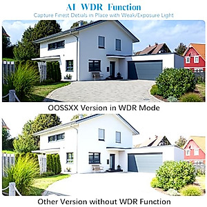 OOSSXX Solar Security Camera Outdoor Wireless Solar Powered Wireless Camera with Rechargeable Battery, WiFi Home Surveillance Camera 4.0MP with Two Way Audio (4MP 2 Packs)