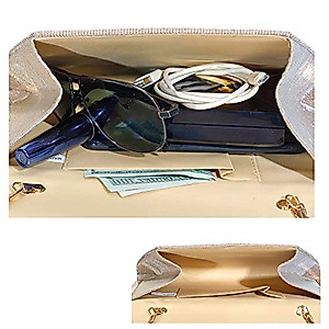 AO ALI VICTORY Glitter Clutch Purses for Women Evening Bags Clutches Flap Envelope Handbags Large Wedding Party Prom Purse- Champagne