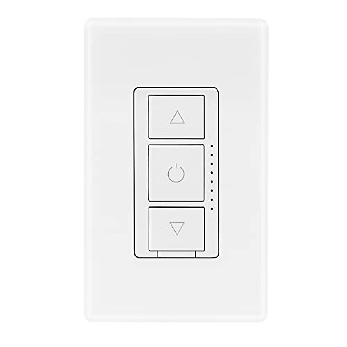 Luvoni WiFi Smart Dimmer Switch, 3-Way/Single Pole Electrical Light Switch, 3 Button, 300 Watt max, LED Compatible, Screwless Wall Plate Included, Compatible with Alexa and Google Assistant