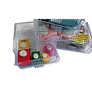 Clear Acrylic Stackable Organizing Drawer For Makeup, Jewelry, Scrapbook Supplies, Bobbins,