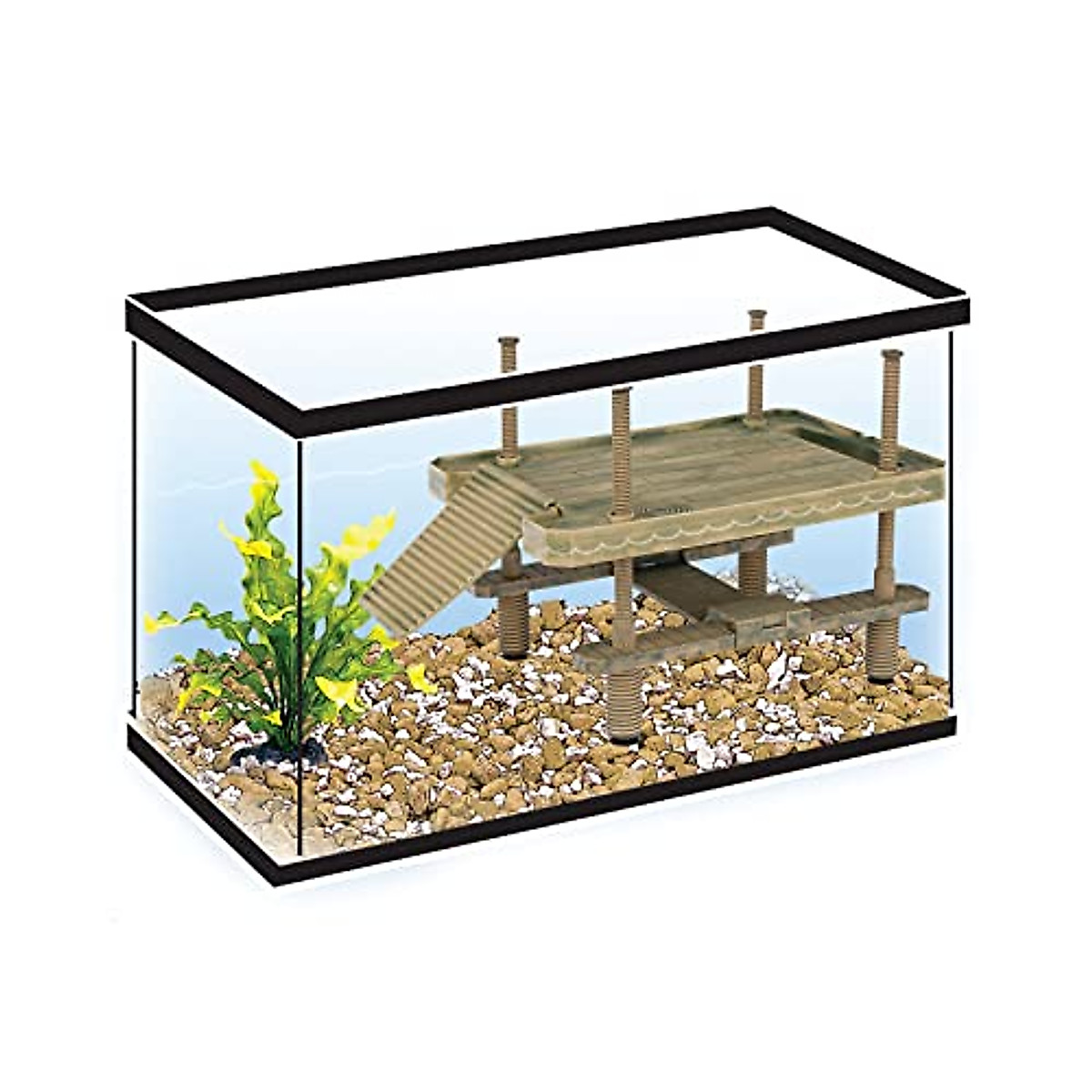 Penn-Plax Reptology Floating Turtle Pier and Basking Platform – Decorative, Functional, and Naturally Inspired – Large Size (Model Number: REP603)