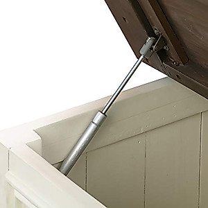 Amazon Brand - Stone & Beam FSC Certified Reclaimed Pine Storage Bench, 39"W, White