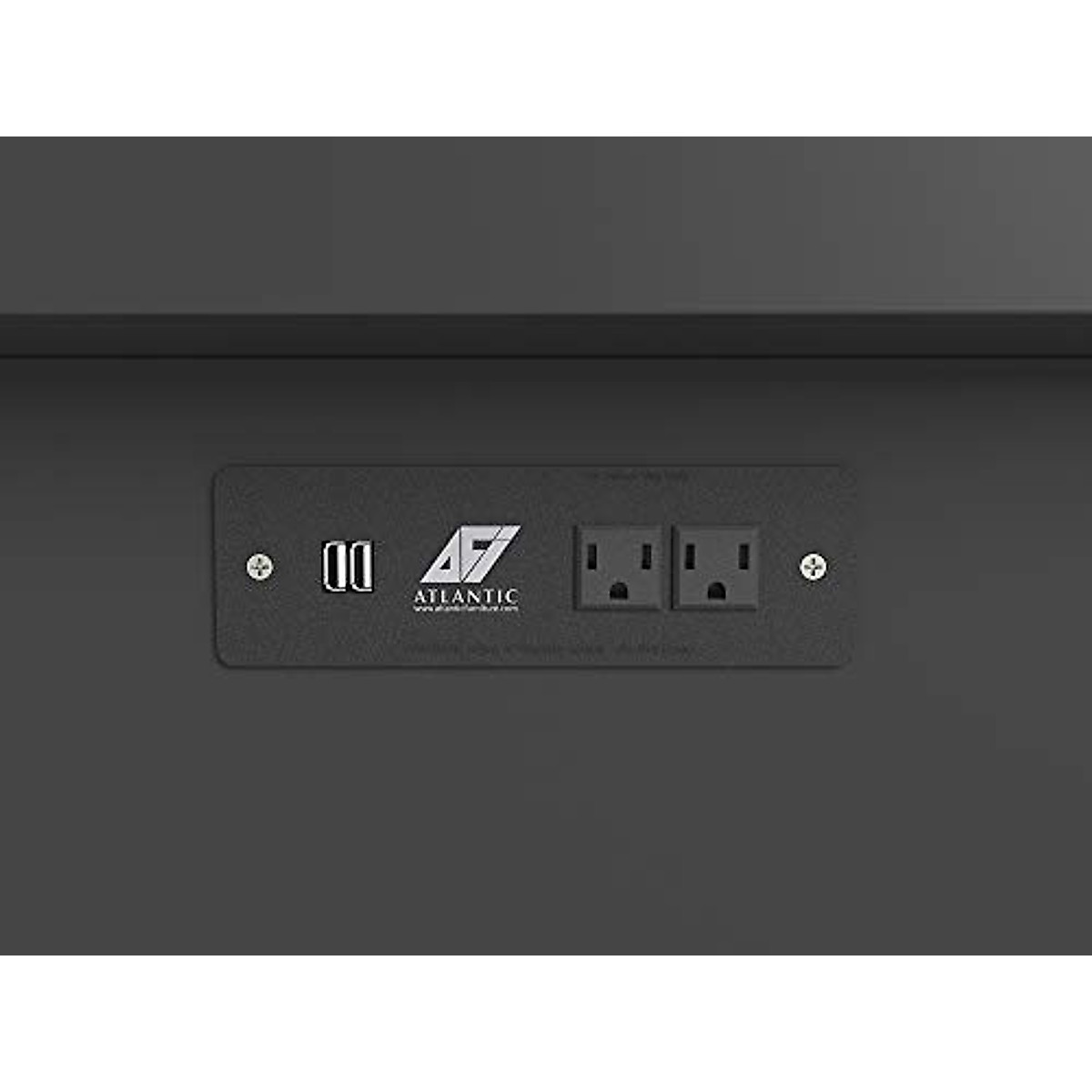 AFI Monroe Murphy Bed Chest with Charging Station, Queen, Grey