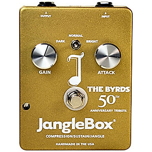 Janglebox The Byrds 50th Anniversary Gold Jangle Box Pedal w/ 4 Cables