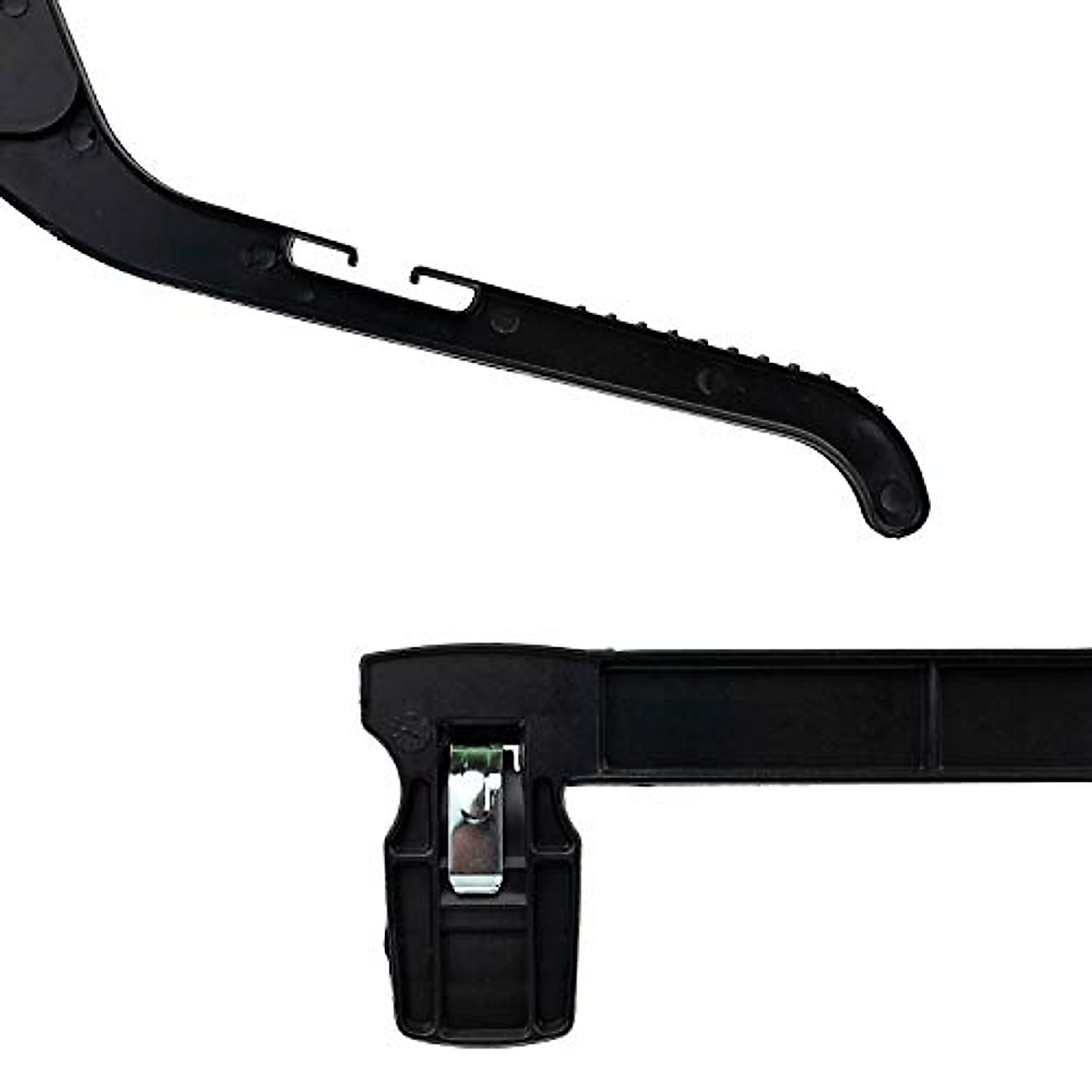 Hangon Combo Set Recycled Plastic Shirt & Pants Hangers, 17 Inch & 12 Inch, Black, 10 Pack