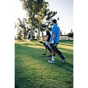 Sunday Golf - Lightweight Sunday Golf Bag with Strap and Stand – Easy to Carry and Durable Pitch n Putt Golf Bag – Golf Stand Bag for The Driving Range, Par 3 and Executive Courses – 31.5 inches Tall…