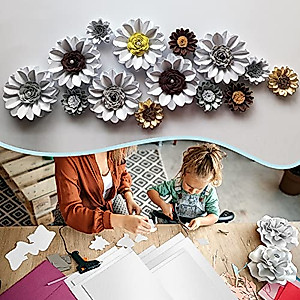 24 Sheets Silver Shimmer Cardstock 8.5 x 11 Metallic Paper, Goefun 80lb Card Stock Printer Paper for Invitations, Crafts, DIY Cards，Graduations