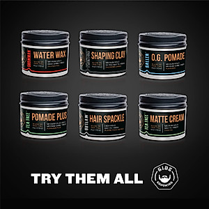 GIBS Pomade O.G. BALLER-Medium Hold, Medium Shine Finish, a Classic Look, made in USA 4oz