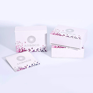 AOBOCO 925 Sterling Silver Necklace with Austrian Crystals Jewelry Packaged with Jewelry Box Birthday Jewelry for Her Women for Lover (Dia 0.78" Circle Blue)