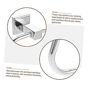 Towel Rack Towel Rack Towel Holder Wall-Mounted Storage Rack Towel Organizer Towel Wall Organizer Towel Rod Towel Ring Hanger Lanyard Stainless Steel Internet Business