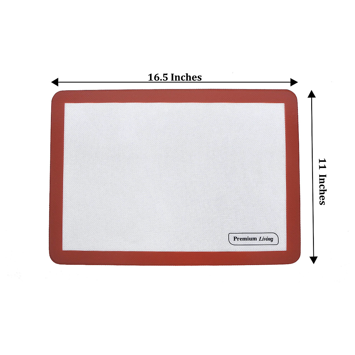 Silicone Baking mat, Half Sheet, 16.5" x 11" Reusable Liner, Non-Stick, Professional Grade