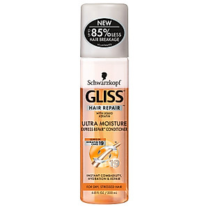 GLISS Hair Leave-In Conditioner Ultra Moisture Express Repair, 6.8 Fl Oz