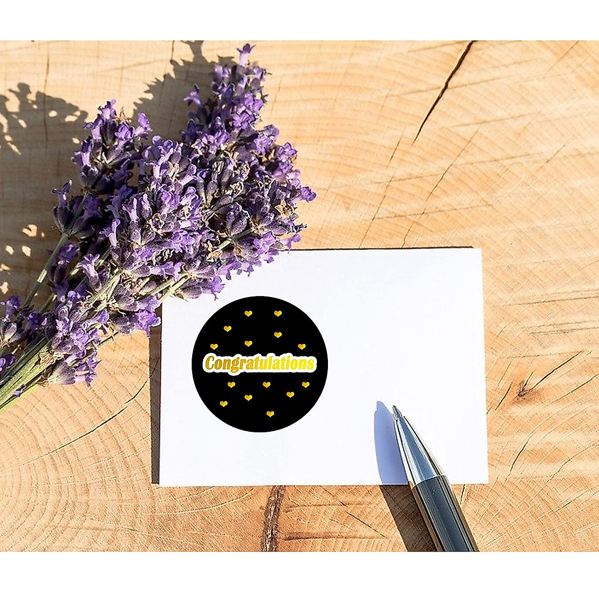 Congratulations Sticker Labels,Congrats for Envelope Seals,Anniversary,Birthday and Graduation Party Designs,2 Inches,500pcs.