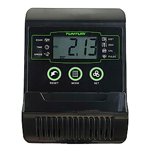 TUNTURI C30 Rear Cardio Fit Series Elliptical Crosstrainer with Heart Rate Monitor, Black