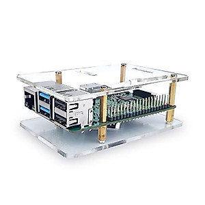 Acrylic Case for Rock Pi 4A/4B Single Board Computer/SBC