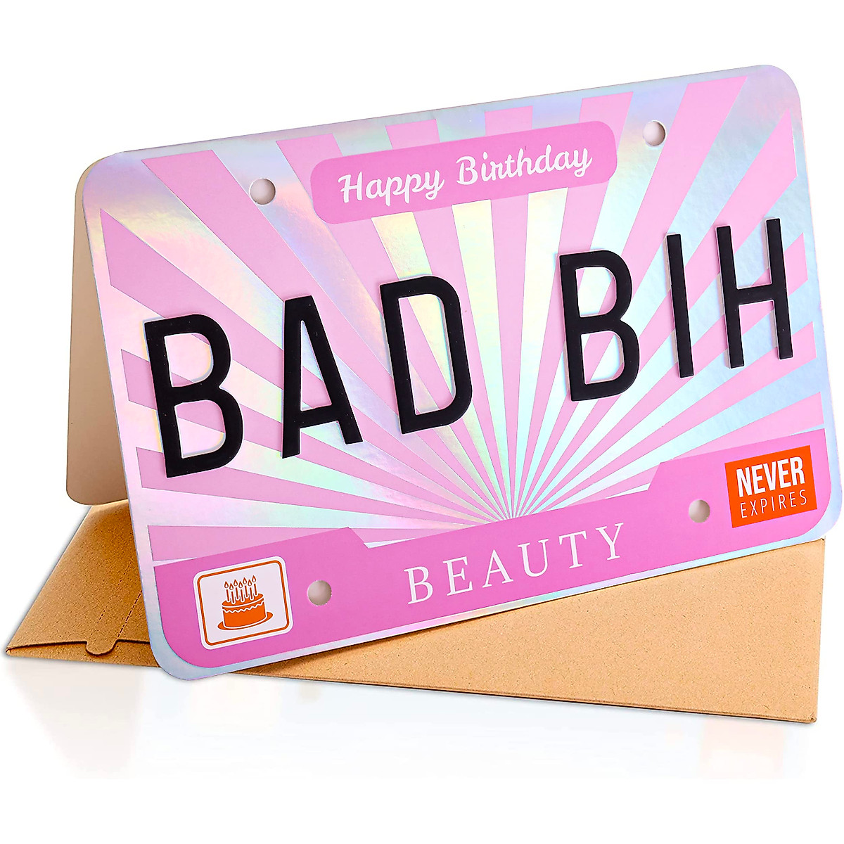 GIFTING GIGGLES Happy Birthday Card for Women - Best Friend, Sister, Mother, Daughter - Bday Card for her - Big 3D Size w/Pop up Letters [9 inch x 6 inch] 18th 21st 25th 30th 40th 50th 60th 70th